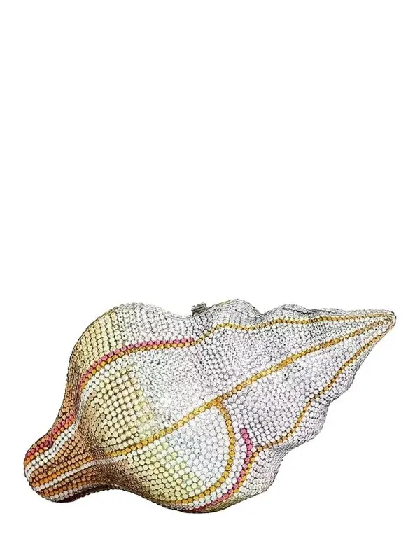 Jw Pei Crystal-embellished Shell Clutch - Silver