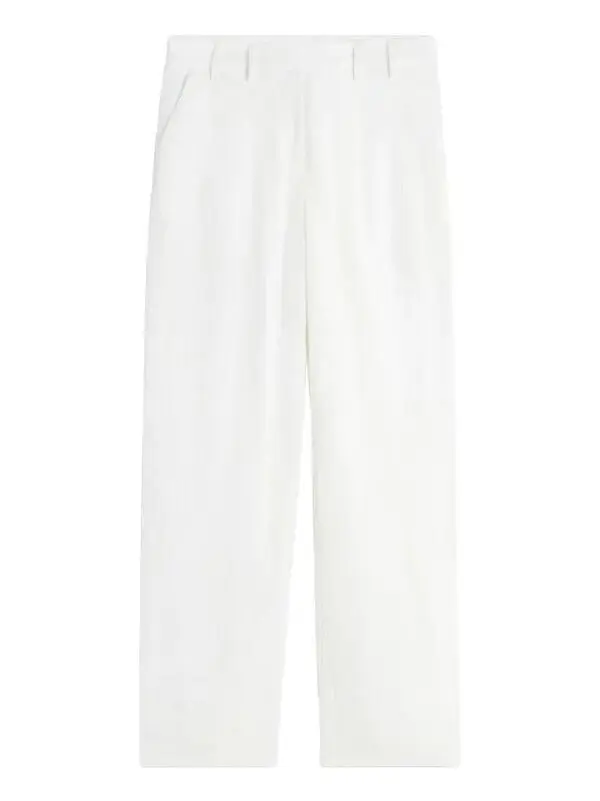 Maison Kitsuné Pleated Trousers - White