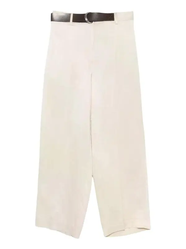 SEMICOUTURE Corinna Belted Trousers - Neutrals