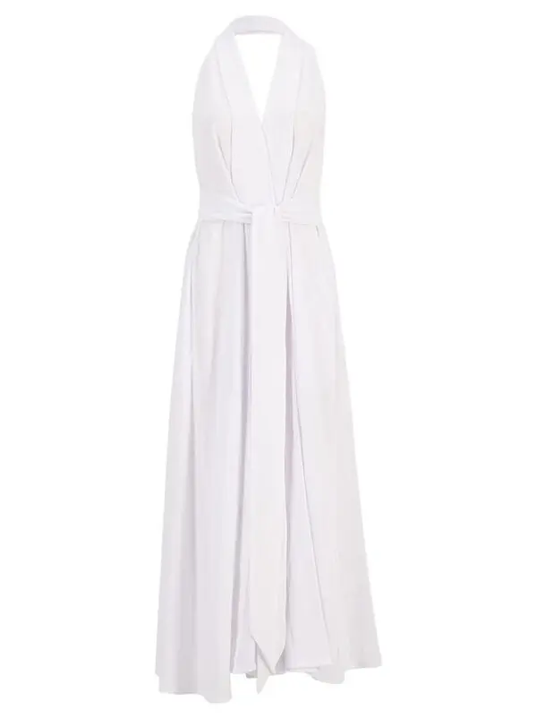 KALITA Olivera Halter Maxi Dress - White