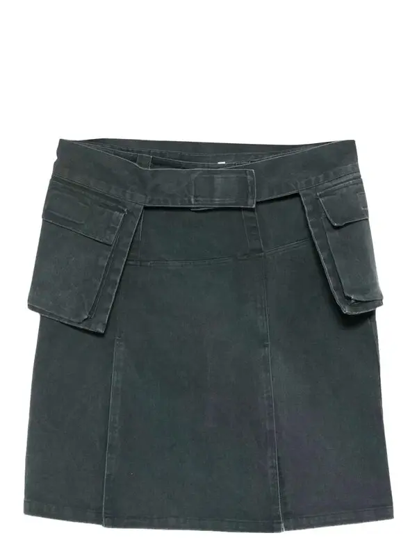 HALFBOY Belted Cargo Mini Skirt - Grey