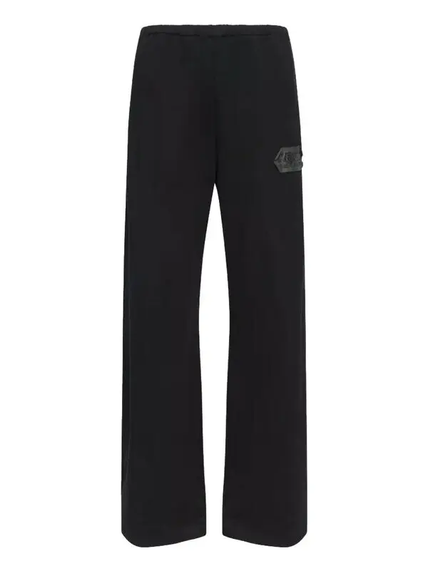 MAISON MARGIELA Patch-detail Cotton Trousers - Black