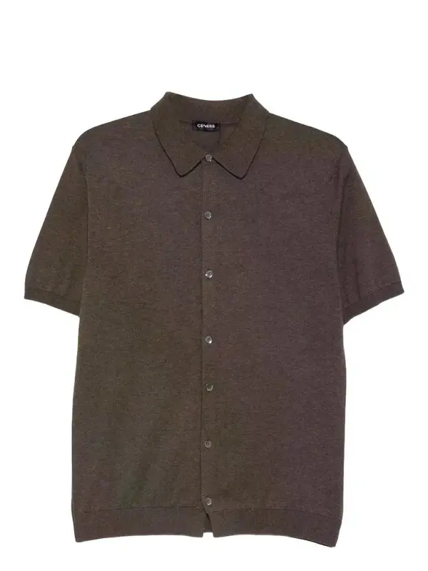 CENERE GB Short-sleeves Shirt - Brown