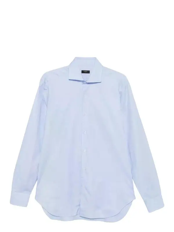 BARBA NAPOLI Spread-collar Shirt - Blue