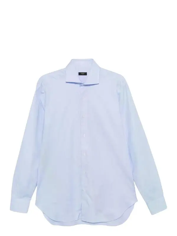 BARBA NAPOLI Spread-collar Shirt - Blue