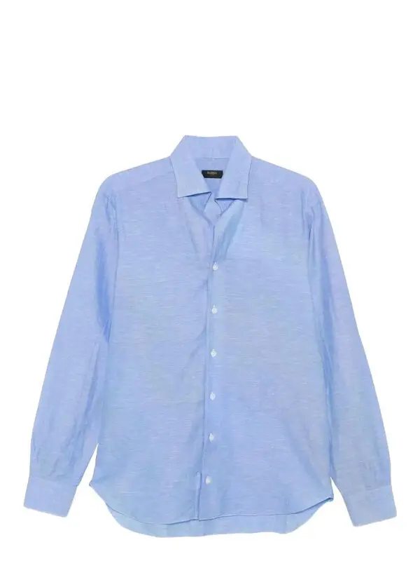 BARBA NAPOLI Long-sleeve Shirt - Blue
