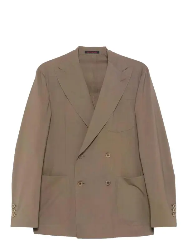 THE GIGI Double-breasted Pocket Jacket - Brown