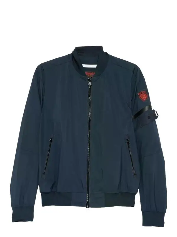 BLAUER. Logo-patch Bomber Jacket - Blue