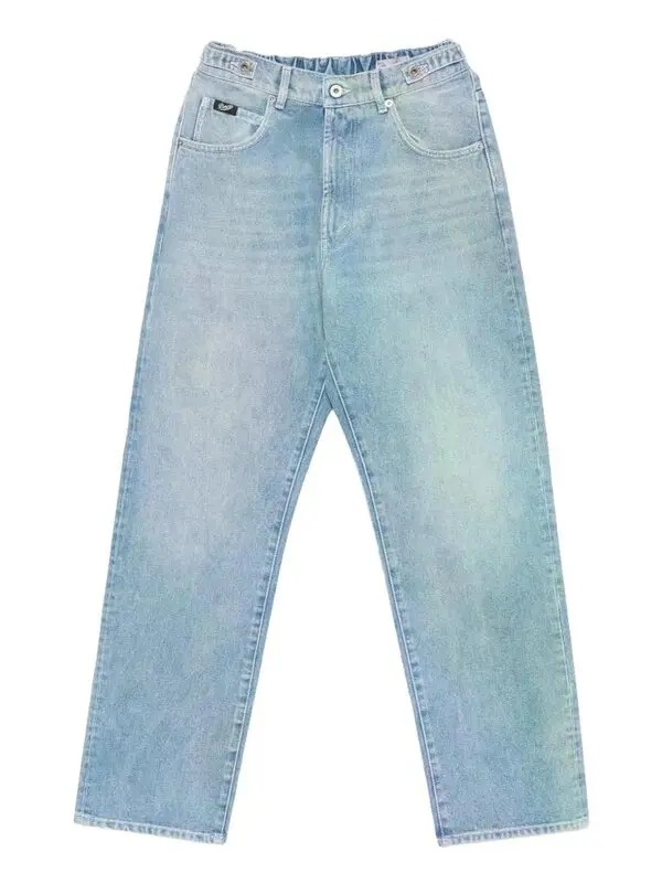 PENCE 1979 Elasticated Waistband Faded Wash Jeans - Blue