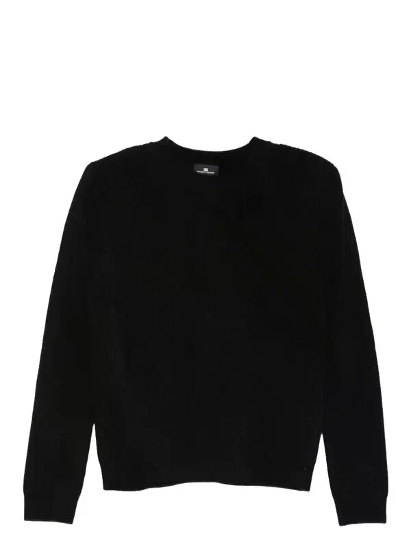 Elisabetta Franchi Ribbed-knit Sweater - Black