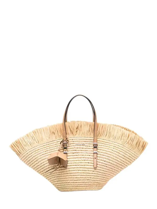 Michael Kors Isa Woven Beach Bag - Neutrals