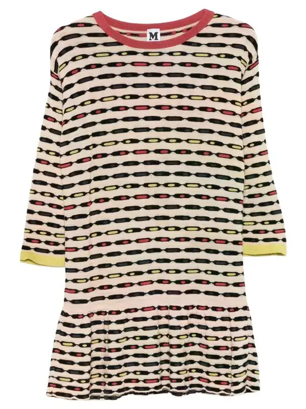 Missoni 2000s Intarsia-knit Dress - Neutrals