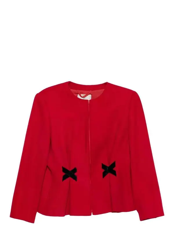 Valentino Garavani 1980s Bow-detail Jacket - Red