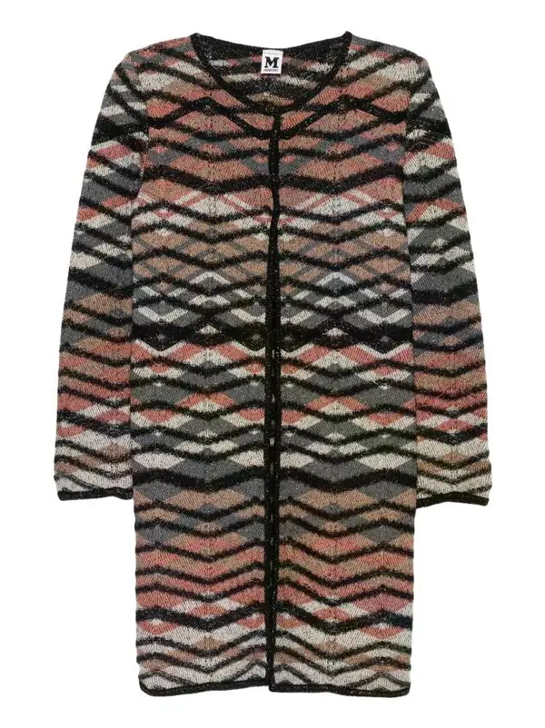 Missoni 2000s Zigzag Knit Cardigan - Black