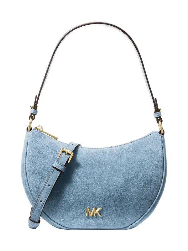 Michael Kors Kyla Small Suede Convertible Pochette - Blue