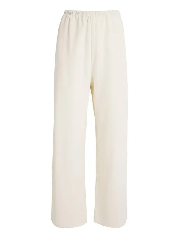 Almada Label Bea Wide-leg Satin Trousers - Ivory