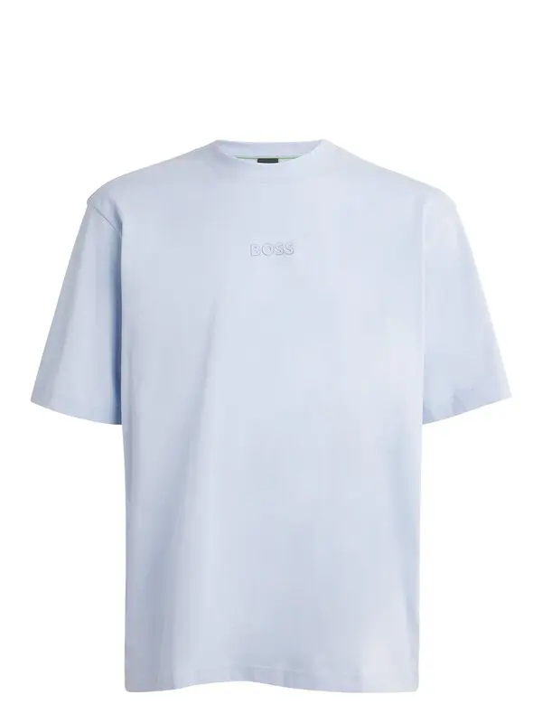 BOSS Cotton Logo T-shirt - Blue