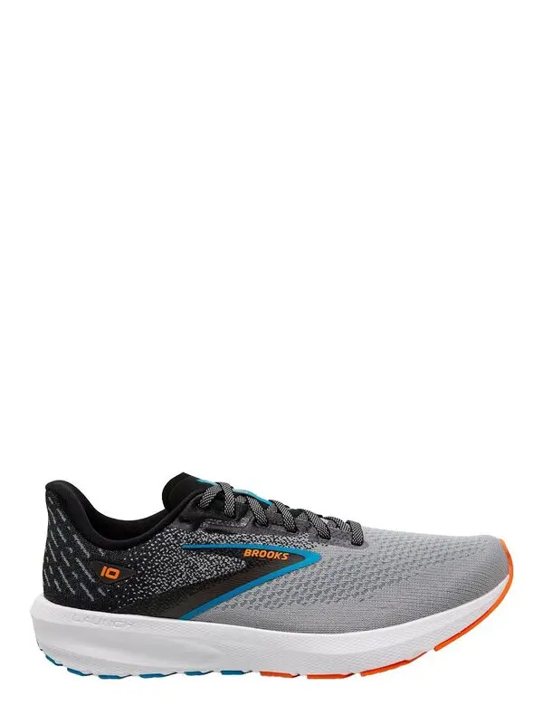 Brooks Launch 10 Athletic Sneakers - Black/grey/orange Clown Fish
