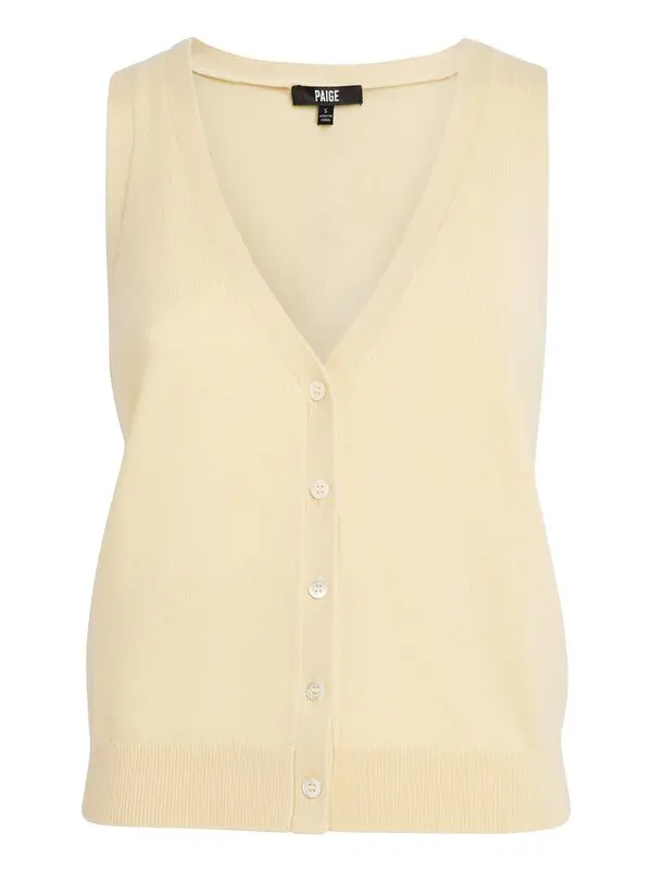 Paige Cashmere Anika Top - Yellow