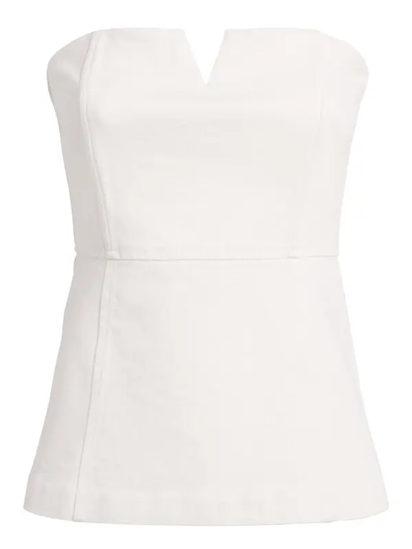 Paige Strapless Fiana Top - White