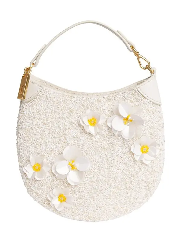 Polo Ralph Lauren Embellished Floral Pouch - White