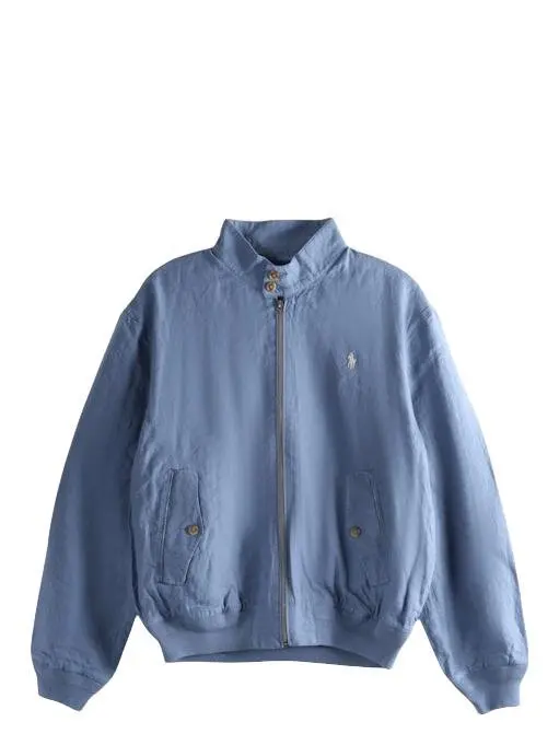 Polo Ralph Lauren Linen Bedford Windbreaker Jacket - Capri Blue