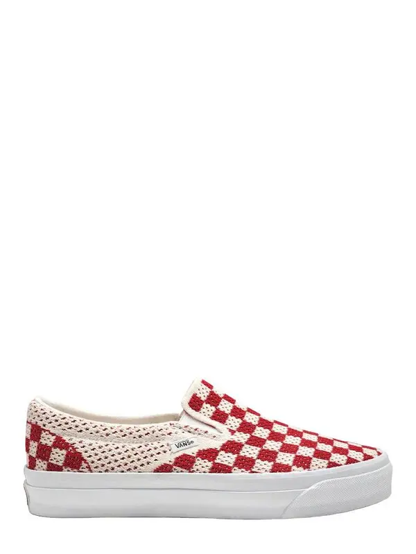 VANS Lx Classic Slip-on 98 Ek Checkerboardin - Red/marshmallow