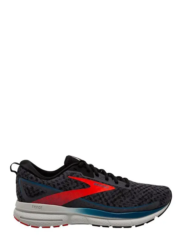 Brooks Trace 3 Athletic Sneakers - Blackened Pearl/red/blue