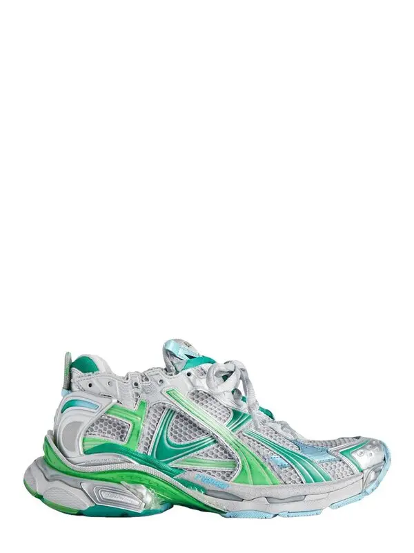 Balenciaga Runner Sneakers - Grey/green/blue