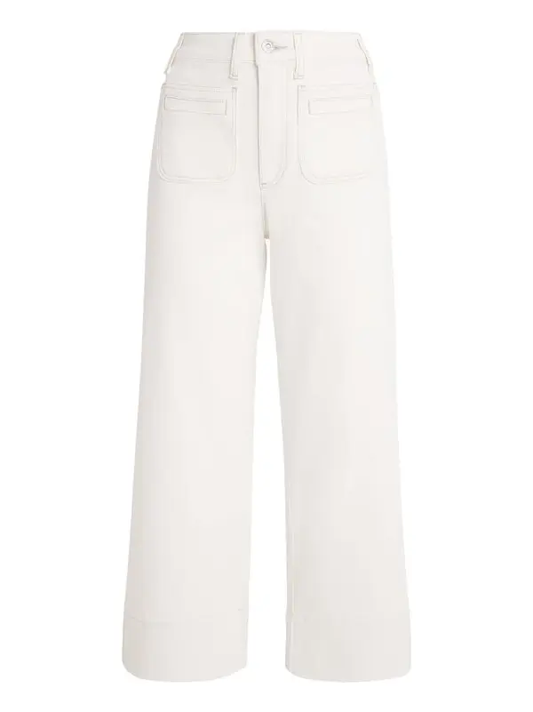 Paige Anessa Wide-leg Jeans - White