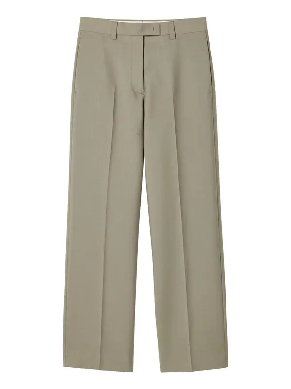 Miu Miu Mohair-wool Tailored Trousers - Neutral