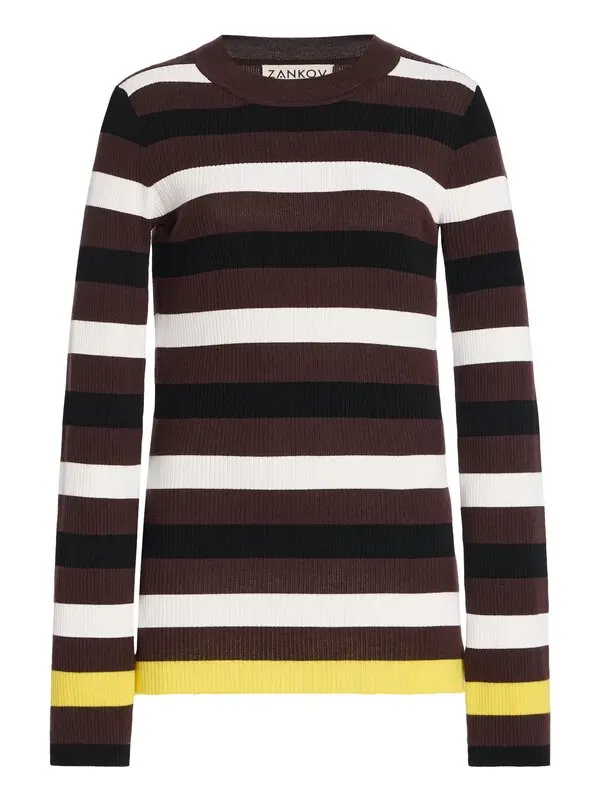 ZANKOV Cadanet Striped Merino Wool Top - Multi