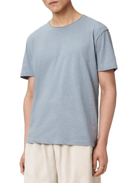 ALLSAINTS Flax Short Sleeve T-shirt - Maya Blue