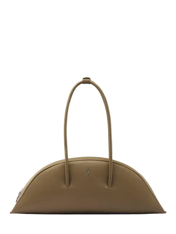 BEHNO Laverne Leather Bowler Bag - Palm