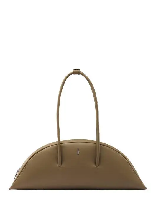 BEHNO Laverne Leather Bowler Bag - Palm