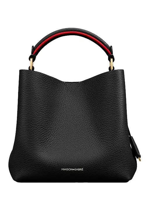 MAISON DE SABRE The Mini Bucket Bag - Rouge Noir
