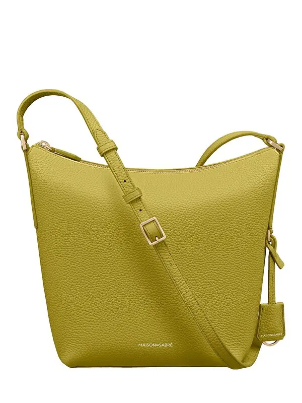 MAISON DE SABRE Zipped Bucket Bag - Martini Green