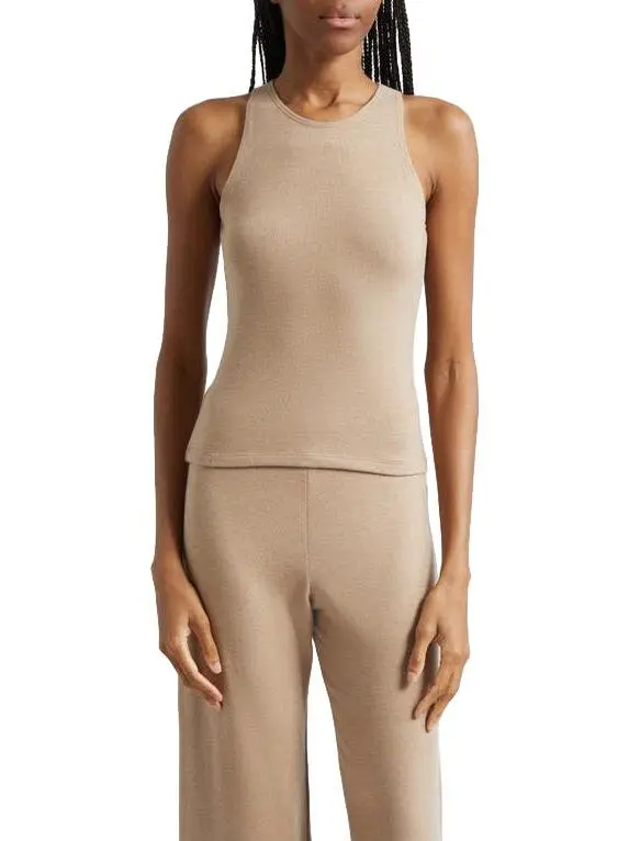 LESET Lauren Scoop Neck Tank - Sable