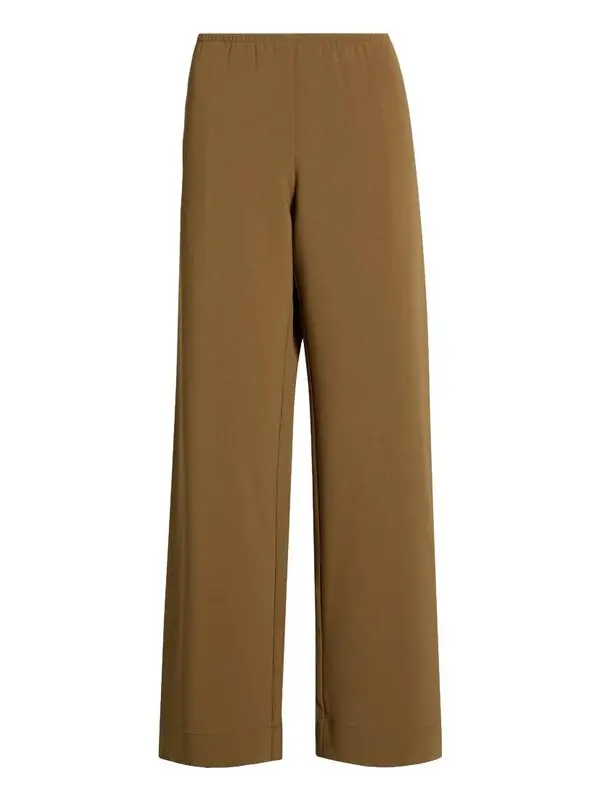 LESET Arielle Crepe Wide-leg Pants - Tortoise