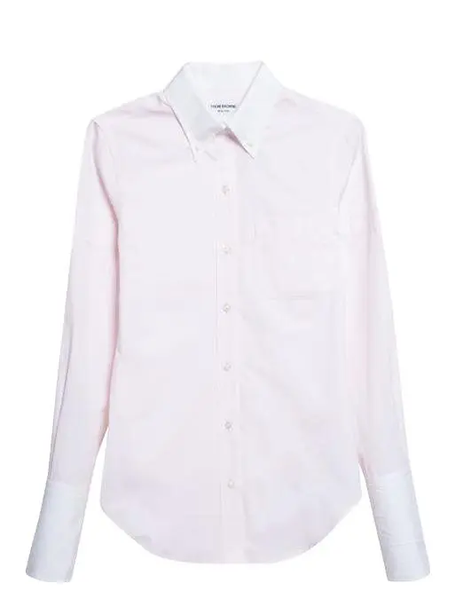 Thom Browne Classic Fit French Cuff Cotton Poplin Button-down Shirt - Light Pink