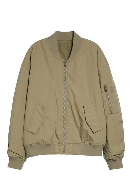 Balmain Embroidered Pocket Cotton Bomber Jacket - 7gs Pale Green