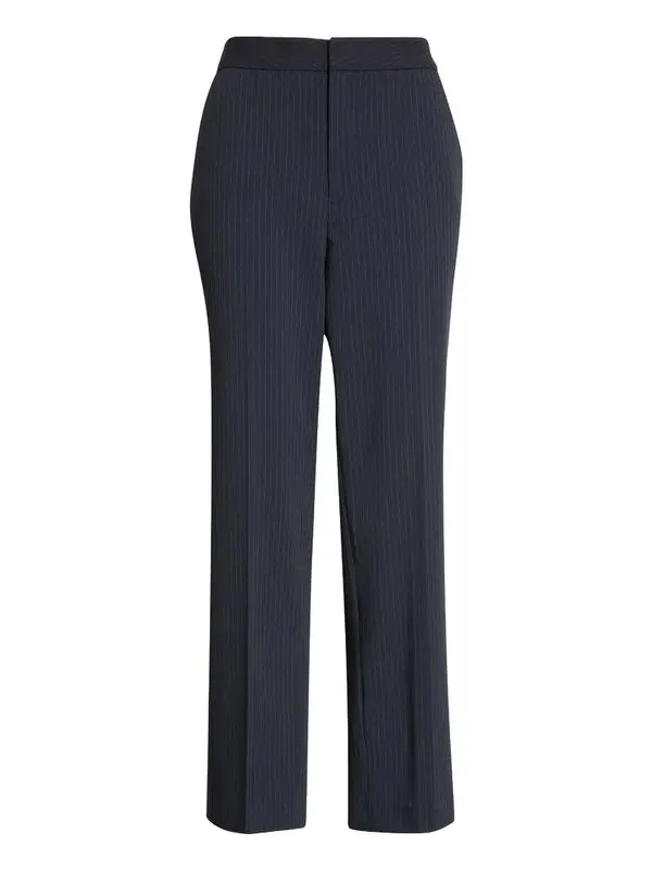 L'Agence Pinstripe Tailored Pants - Midnight/ivory Pinstripe