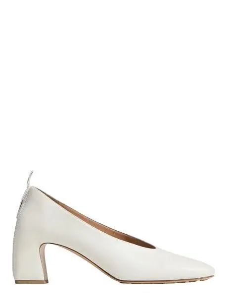 Bottega Veneta Lucy Square-toe Pumps - Alabaster