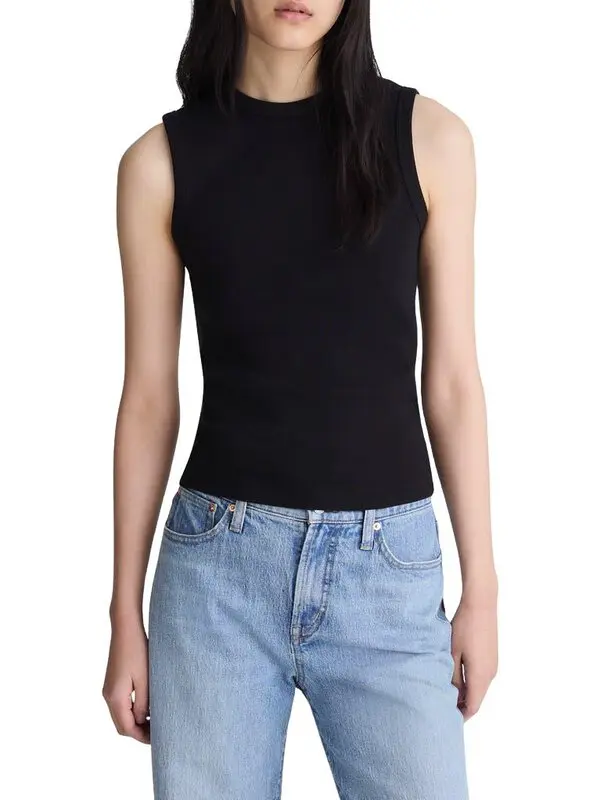 Madewell 90s Shell Tank - Jet Black
