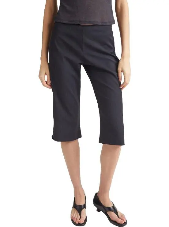 Paloma Wool Lumieti Pinstripe Capri Pants - Dark Grey