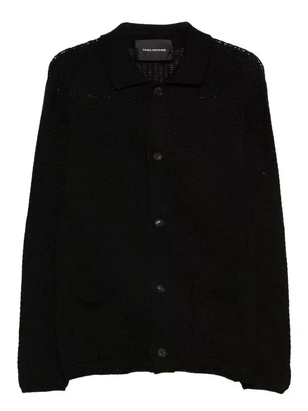 Tagliatore Buttoned Knitwear - Black
