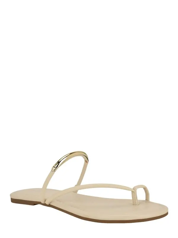 Calvin Klein Bienna Toe Loop Sandal - Ivory