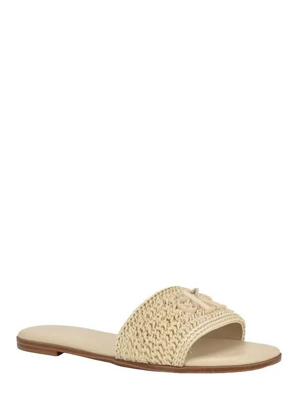 Calvin Klein Kamine Slide Sandal - Ivory Woven