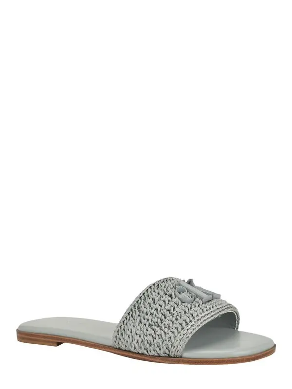 Calvin Klein Kamine Slide Sandal - Light Blue Woven