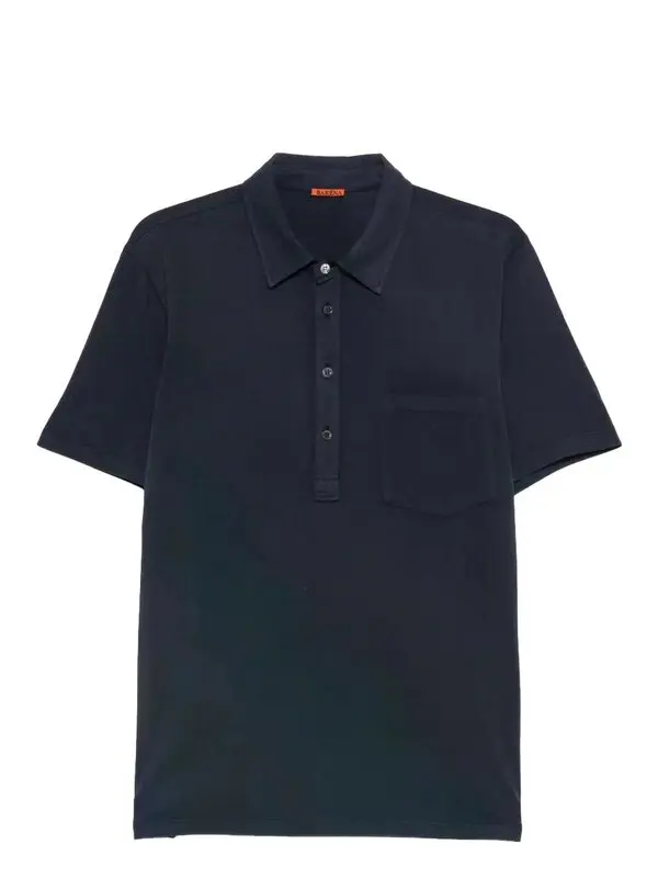 Barena Venezia Button Chest Pocket Polo Shirt - Blue